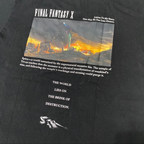 Uniqlo | Shirts | Final Fantasy X Uniqlo Ffx 35th Anniversary Graphic ...